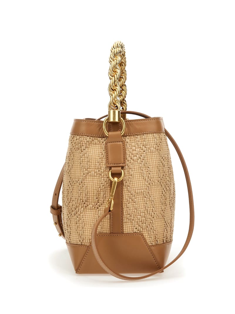 Aida Straw Woven Bucket Bag | GUESS