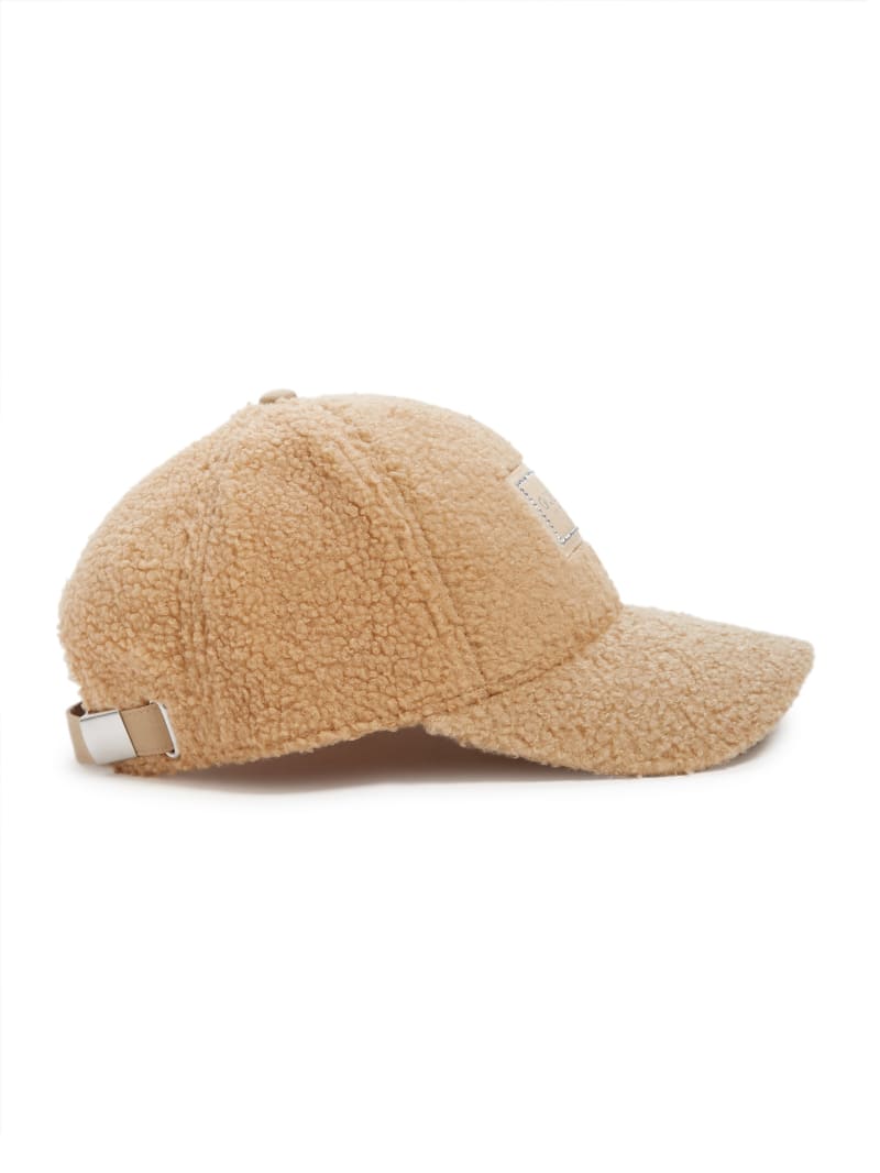 Rhinestone Sherpa Baseball Hat | GUESS Factory