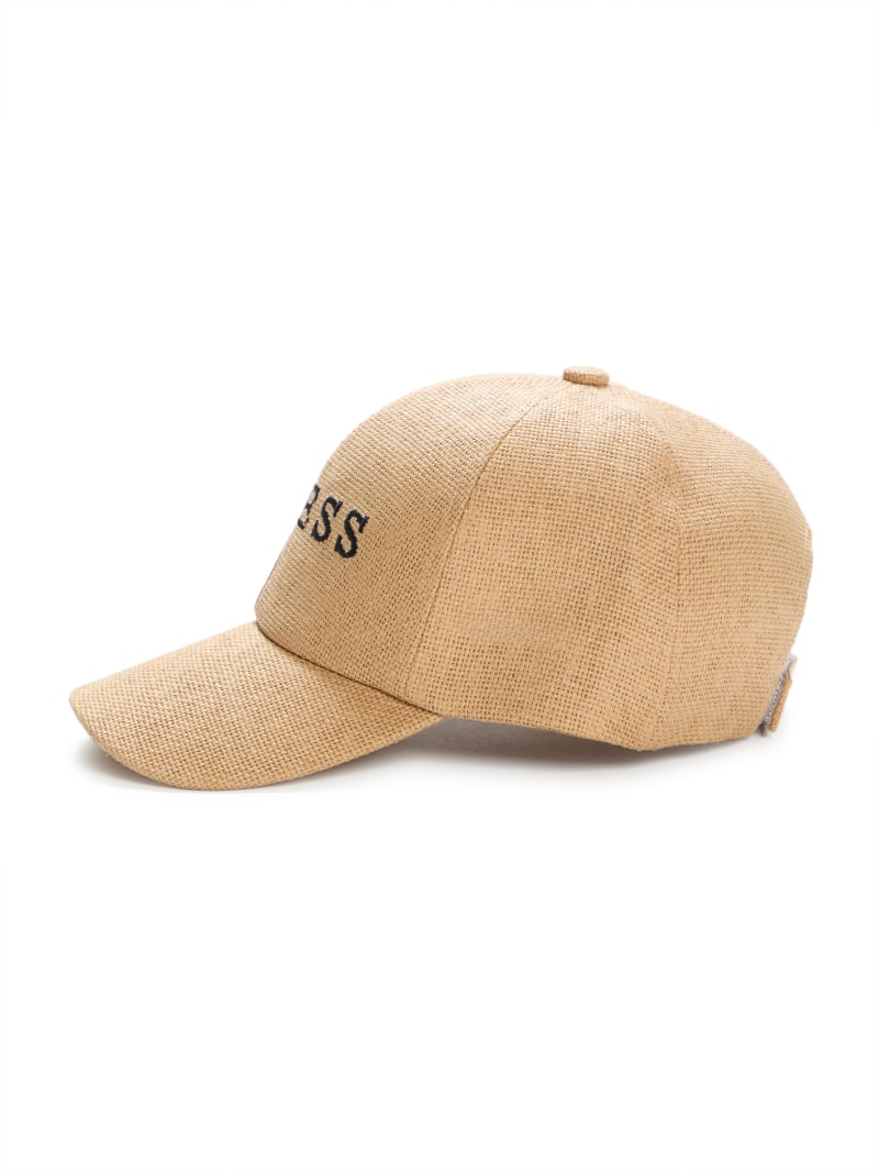 Raffia Logo Baseball Hat | GUESS Factory Ca