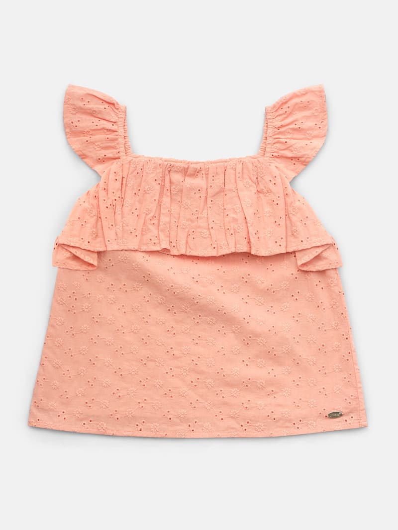 Palmer Eyelet Top (7-14) | GUESS Factory