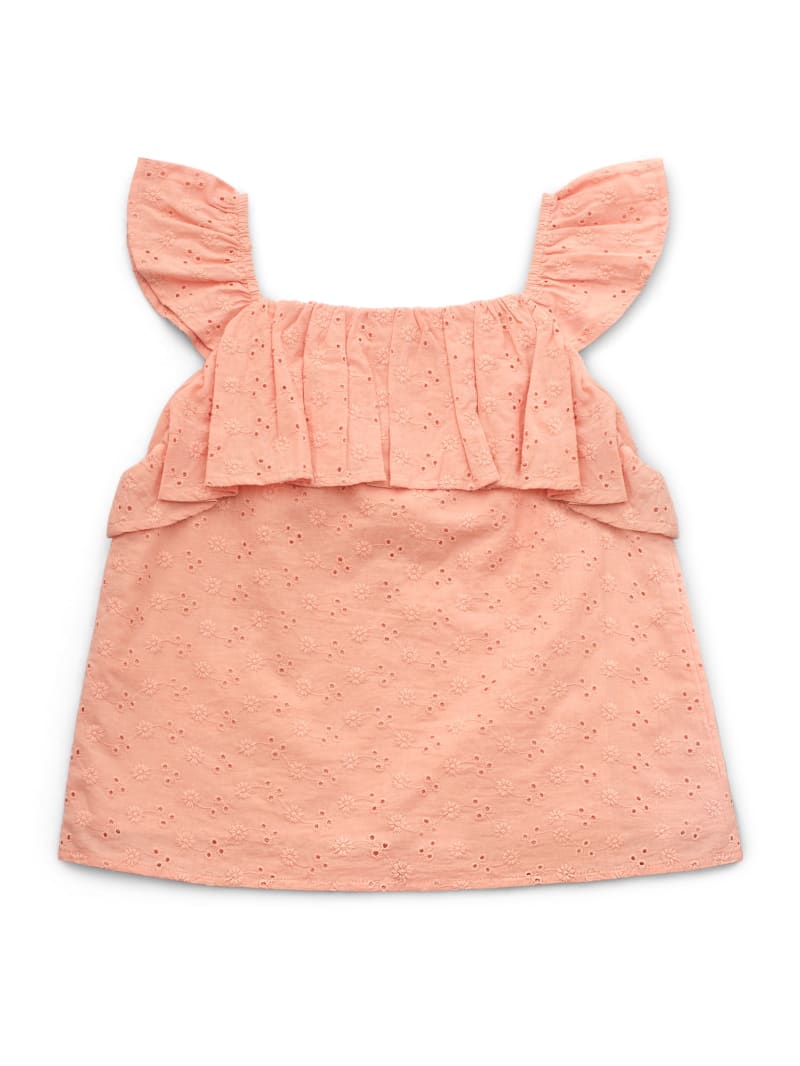 Palmer Eyelet Top (7-14) | GUESS Factory