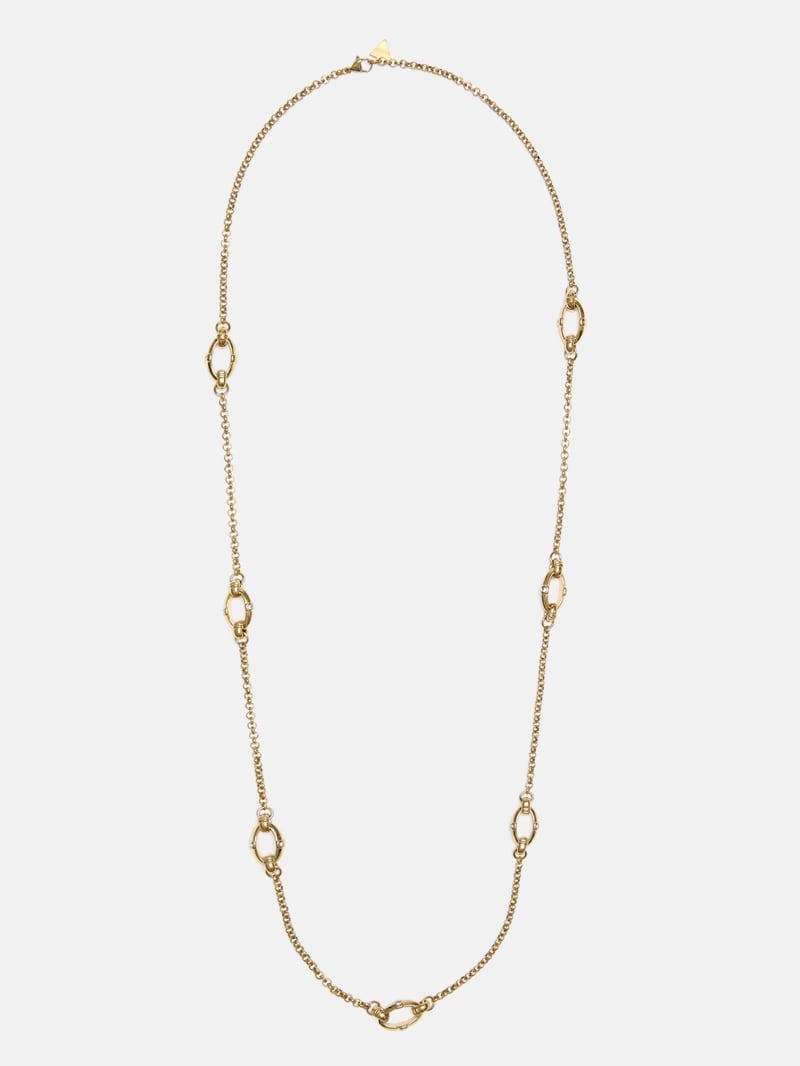 GUESS® Gold-Tone Bamboo Linked Chain Necklace