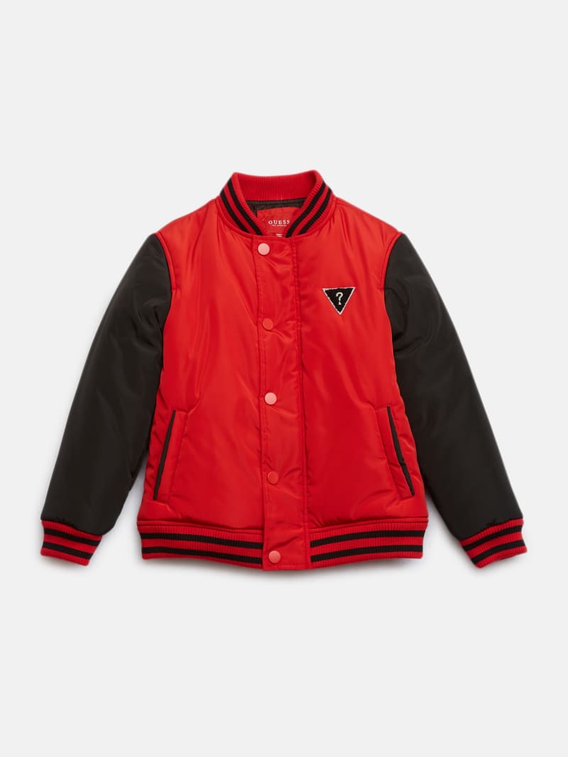 Nylon Varsity Jacket (7-16) | GUESS Factory Ca