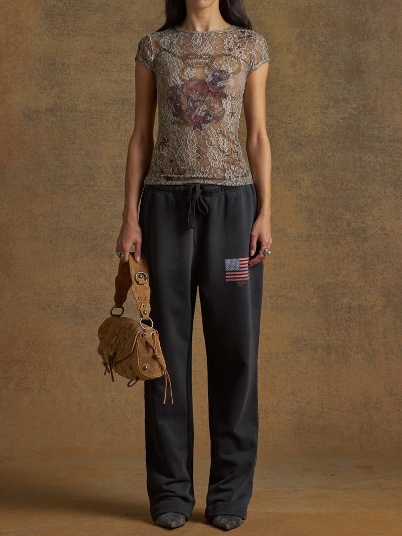 vintage flag sweatpants | GUESS