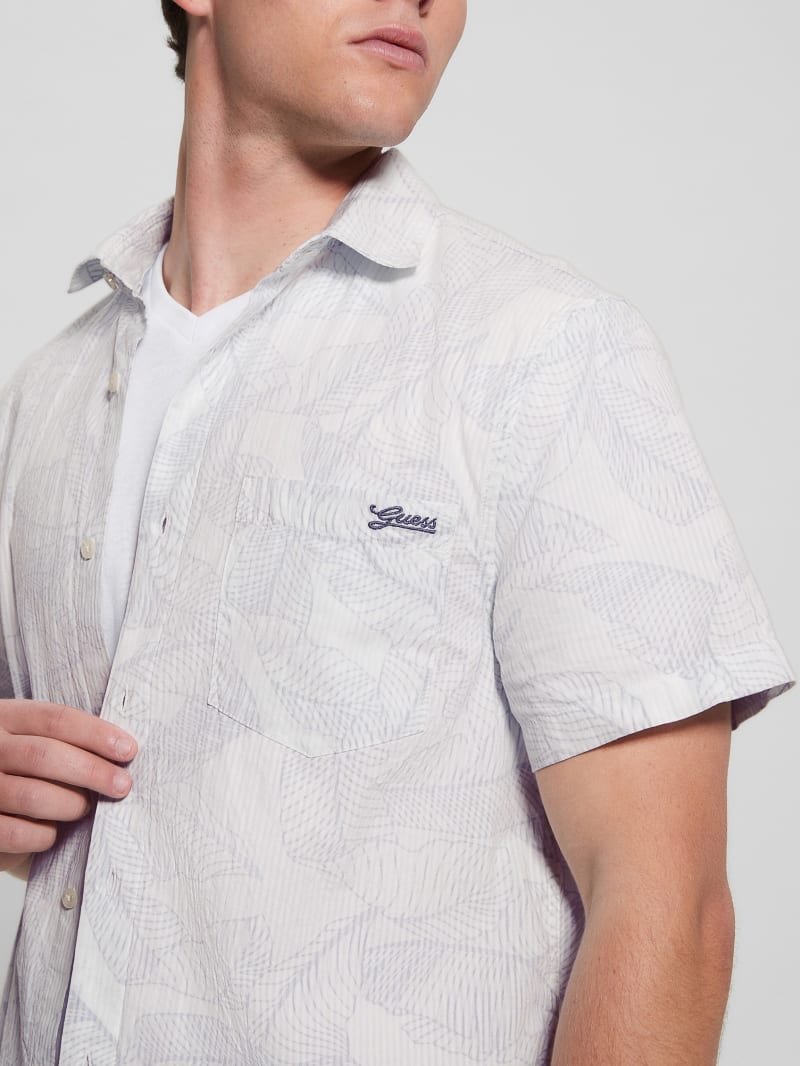 Collins Stencil Leaf Shirt | GUESS