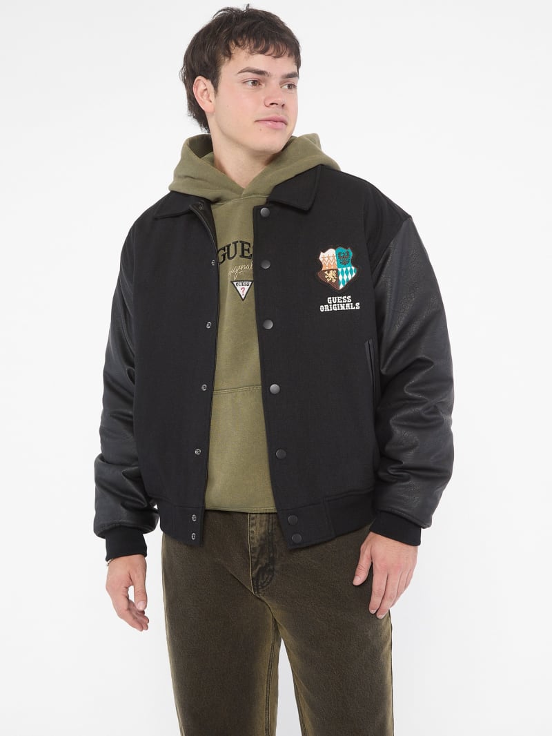 GUESS® GUESS Originals Crest Letterman Jacket