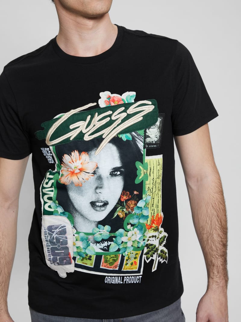 Eco Botanical Collage Tee | GUESS Canada