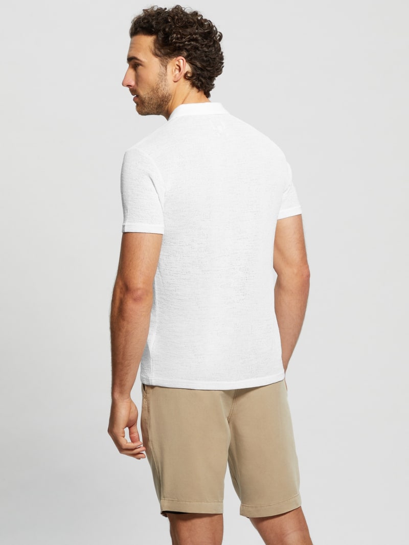 Gauze Half-Zip Polo | GUESS Gauze Half-Zip Polo | GUESS