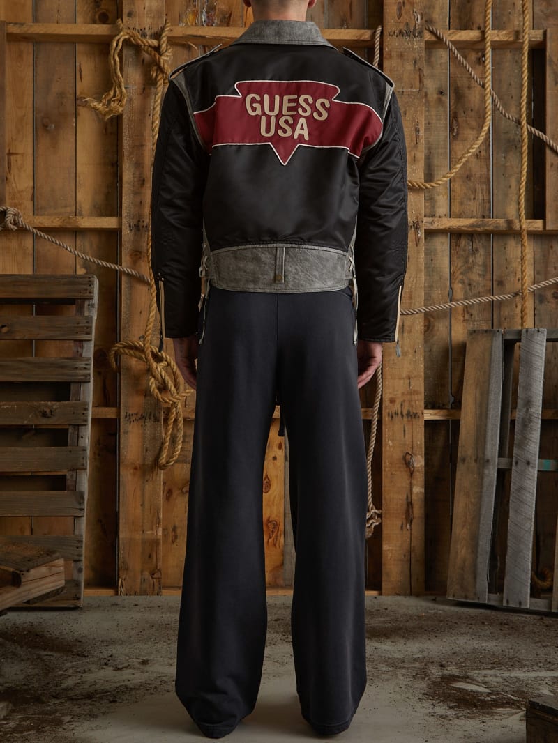 distressed logo sweatpants | GUESS