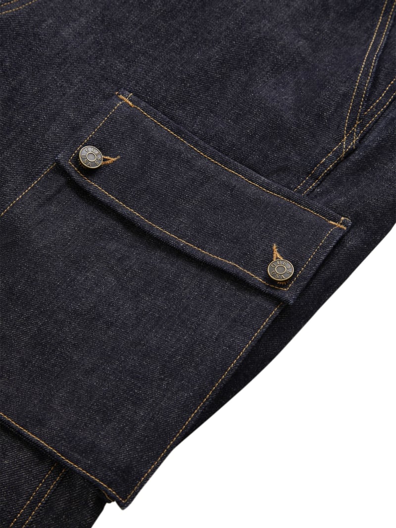 raw denim combat pants | GUESS