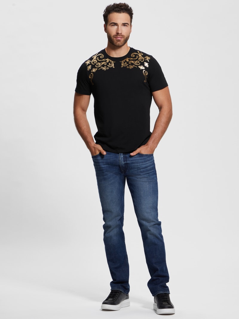 Eco Metallic Baroque Tee | GUESS Canada