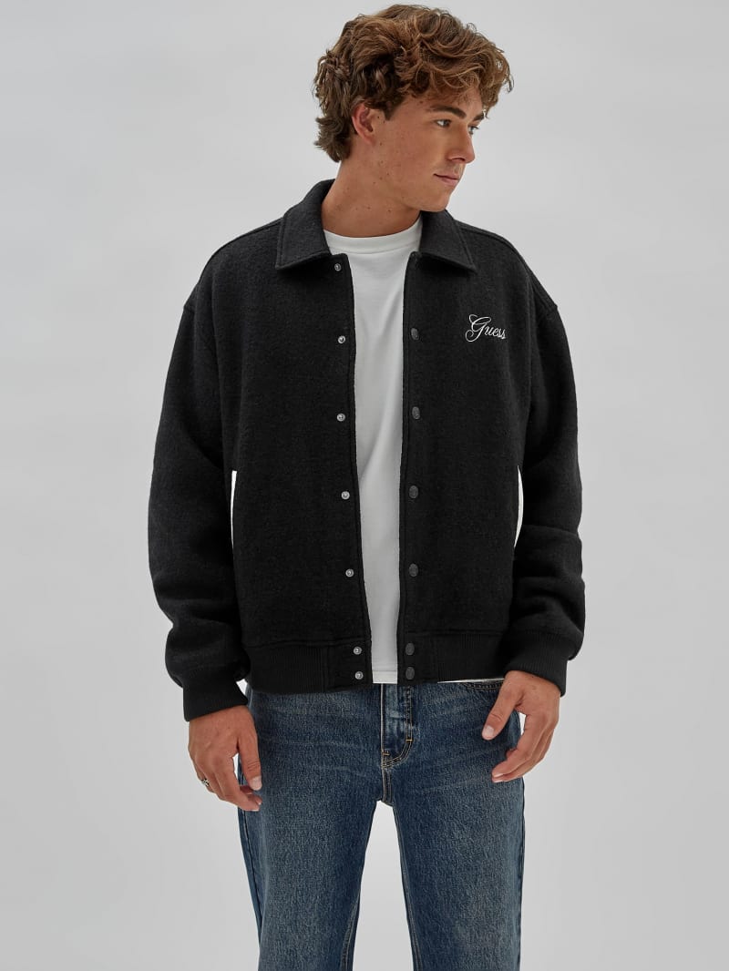 GUESS Originals Wool-Blend Varsity Jacket | GUESS