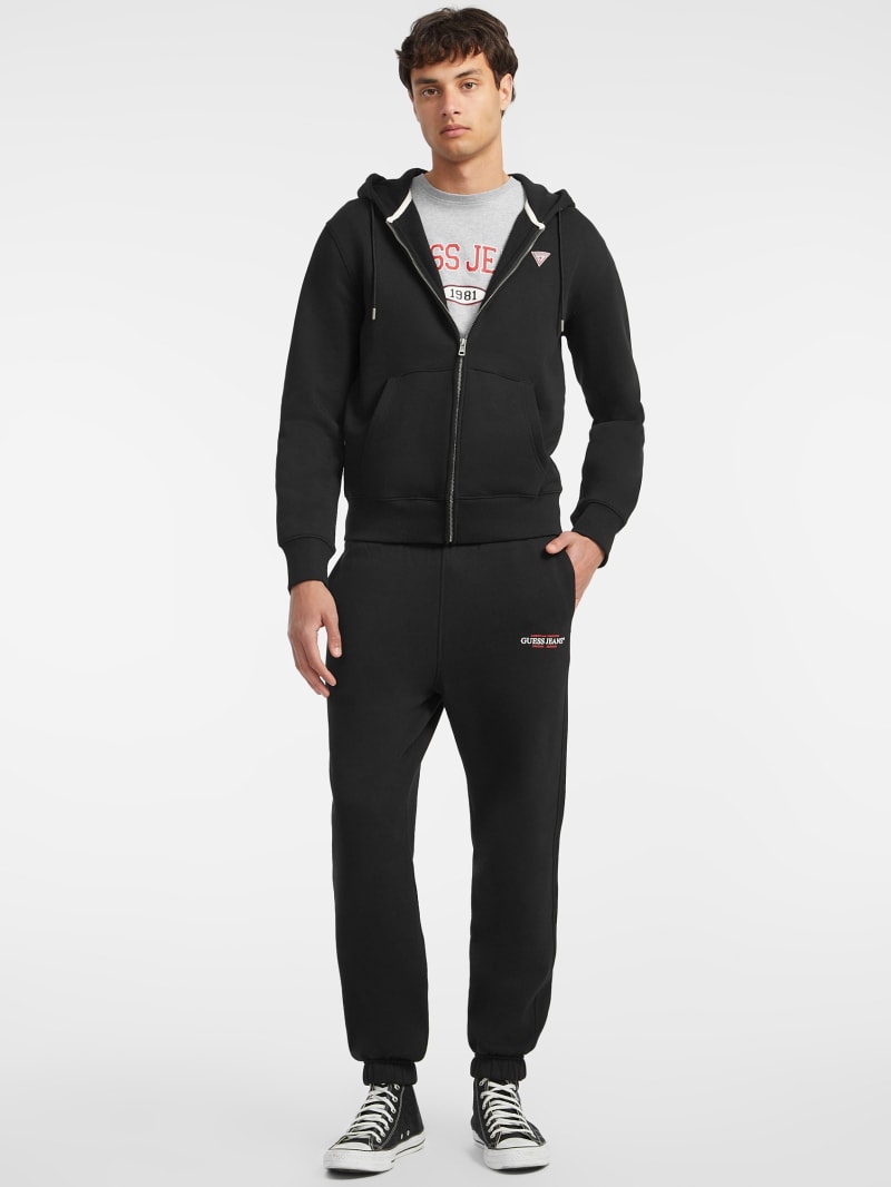 Slim Mini Patch Zip-Up Hoodie | GUESS Canada