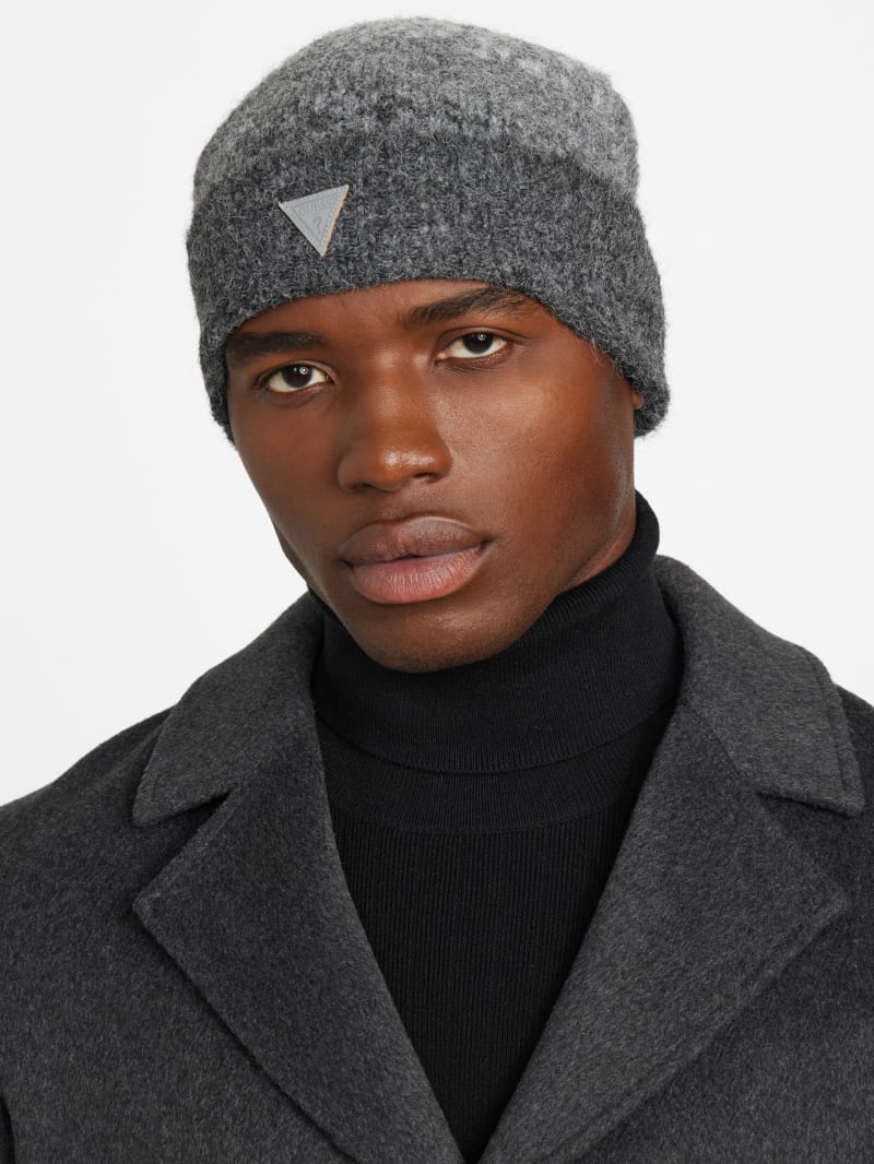 GUESS® Trey Marled Striped Beanie