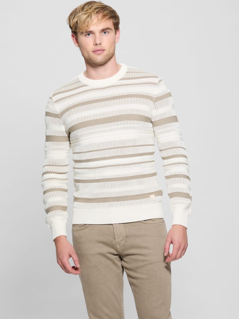 Eco Grover Striped Sweater | GUESS Eco Grover Striped Sweater | GUESS