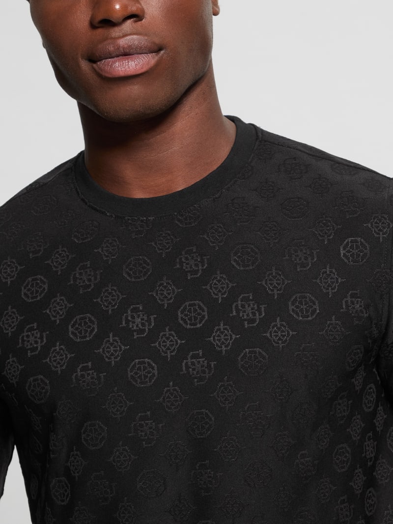 GUESS® Eco Peony Jacquard Crewneck