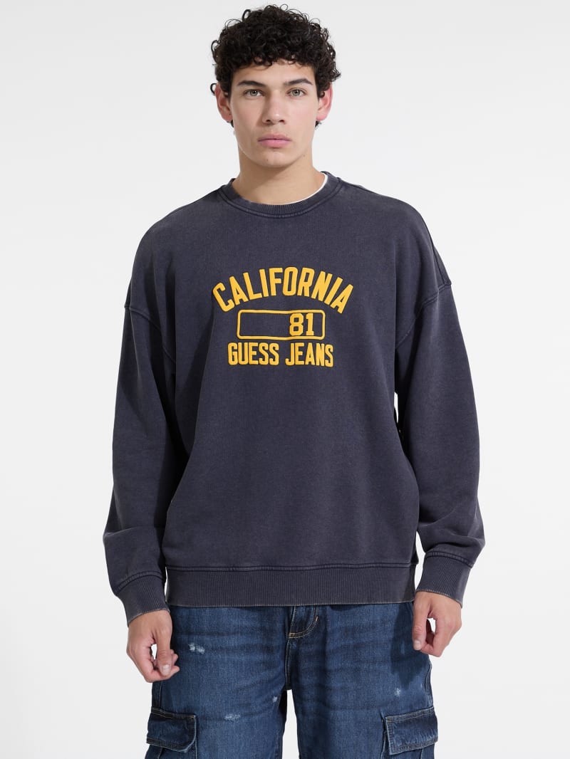 GUESS® Crewneck California Long-Sleeve Tee