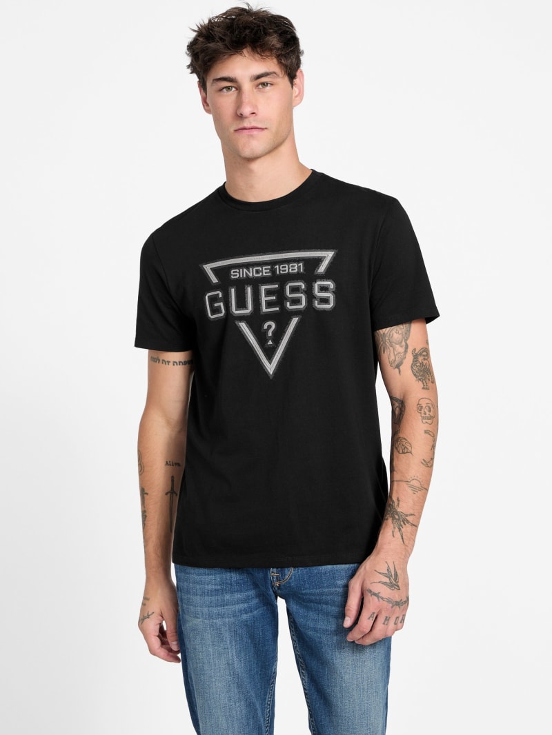 GUESS® Eco Painted Triangle Tee