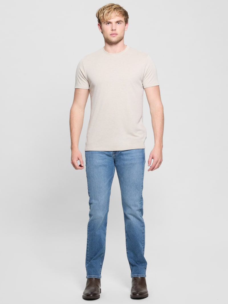 Eco Davis Mid Rise Straight Jeans Guess Canada