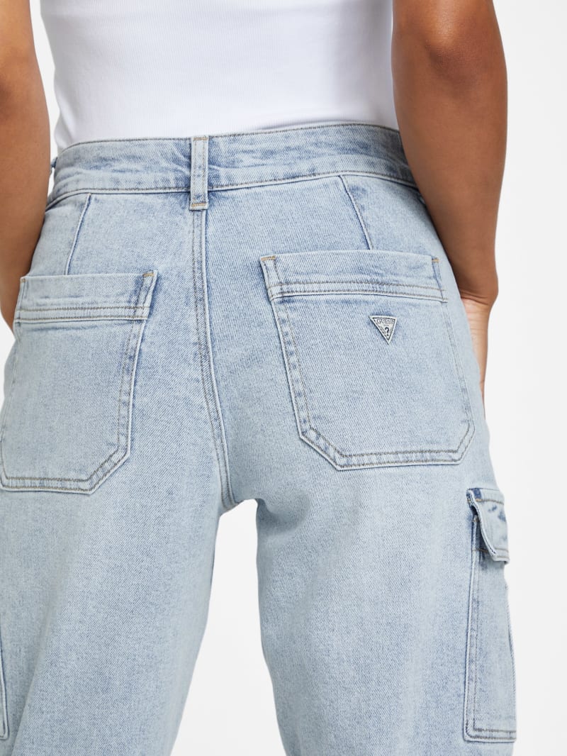 Hailey High-Rise Cargo Jeans | GUESS Factory Ca