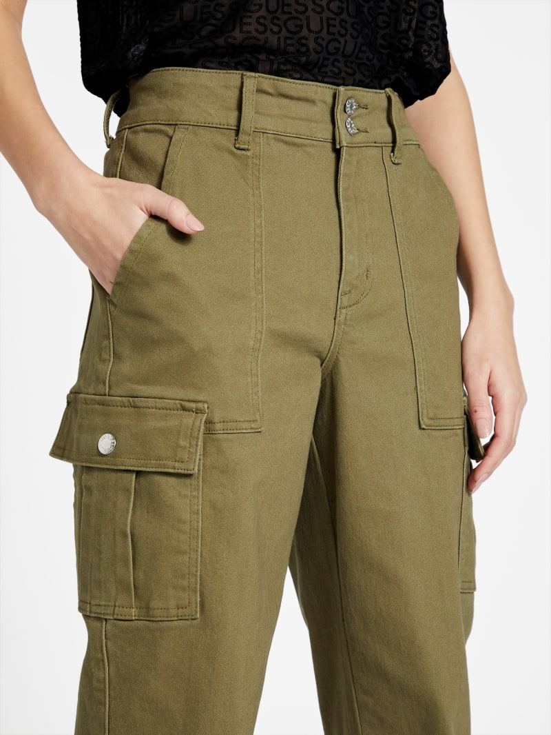 Hailey High-Rise Cargo Jeans | GUESS Factory