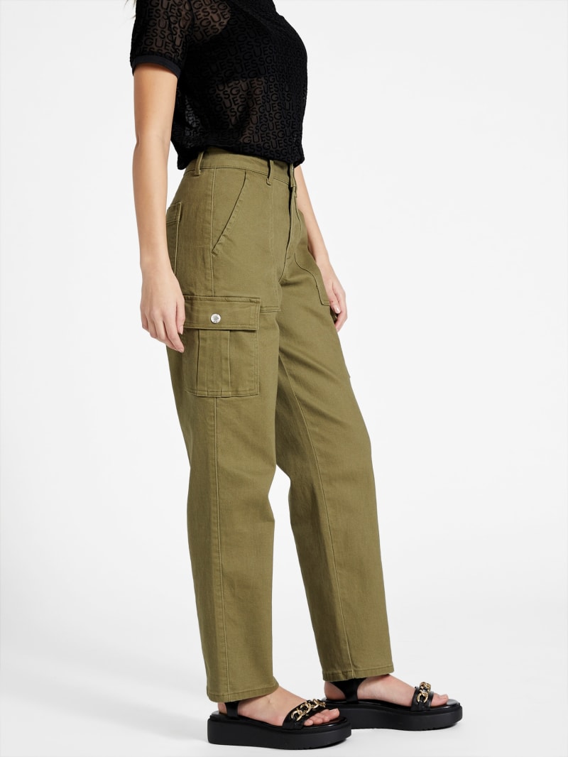 Hailey High-Rise Cargo Jeans | GUESS Factory Ca