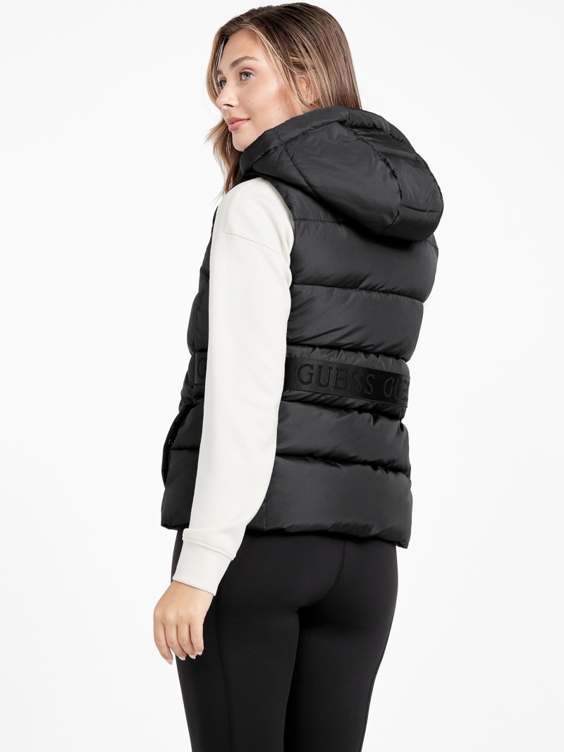 Hailey Hooded Quilted Vest | GUESS Factory