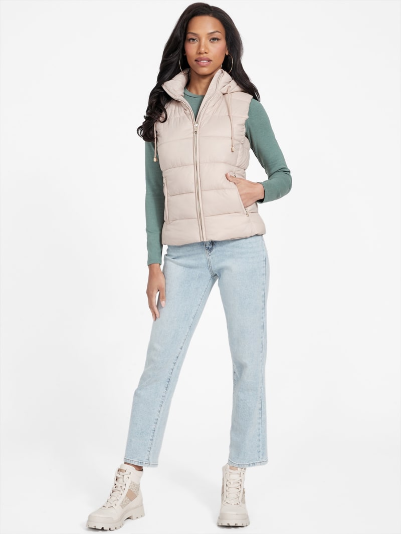 Alberta Padded Vest | GUESS Factory Ca