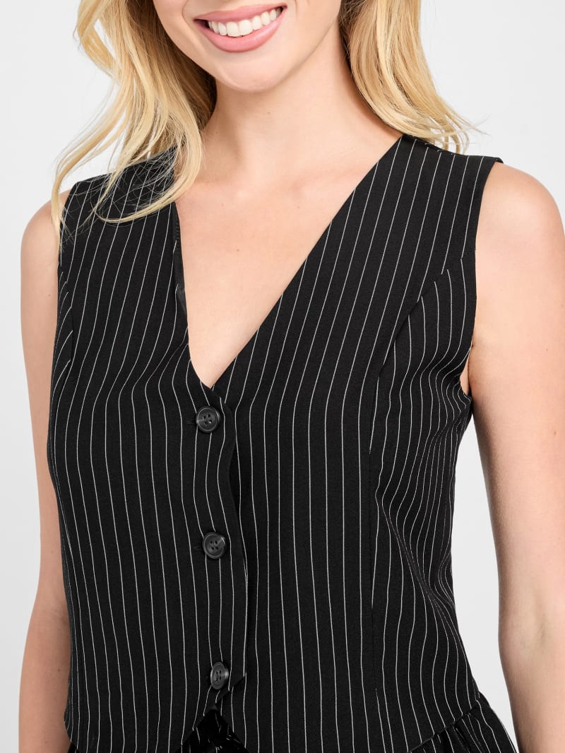 Jemma Striped Vest | GUESS Factory
