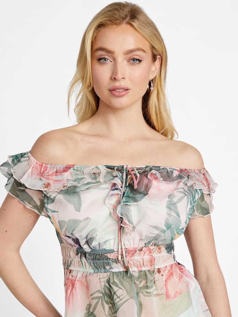 Eco Hanny Printed Top | GUESS Factory Ca