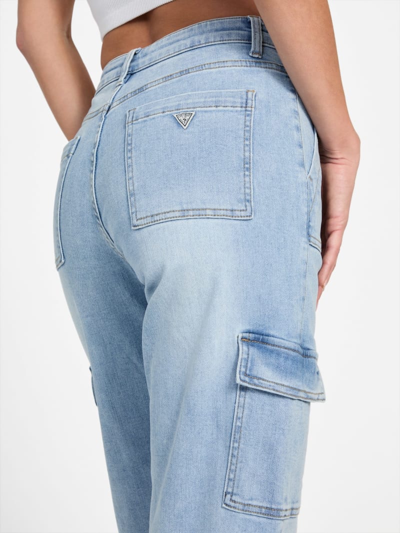Natalie High-Rise Cargo Jeans | GUESS Factory