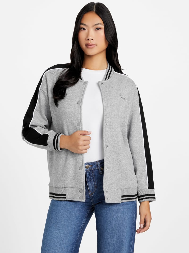 Brandy Color-Block Varsity Jacket | GUESS Factory