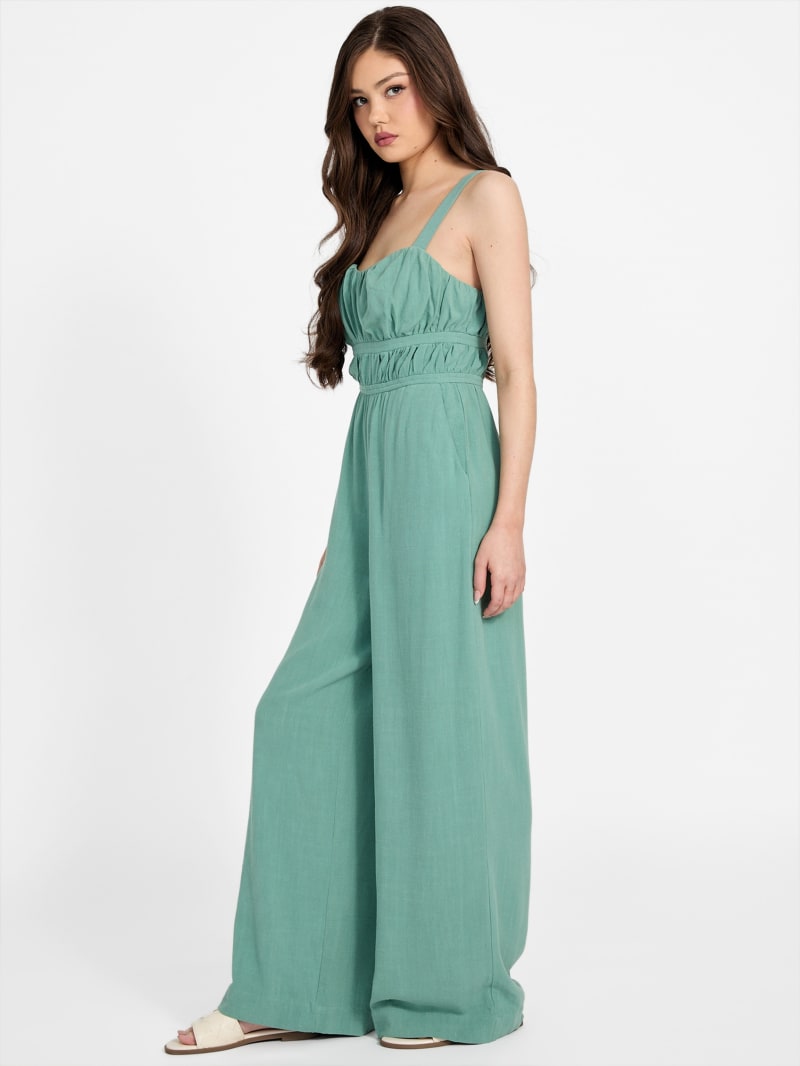 Brenda Linen Jumpsuit | GUESS Factory