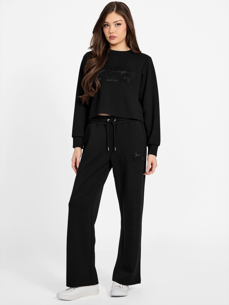Linn Logo Wide Leg Active Pants | GUESS Factory Ca
