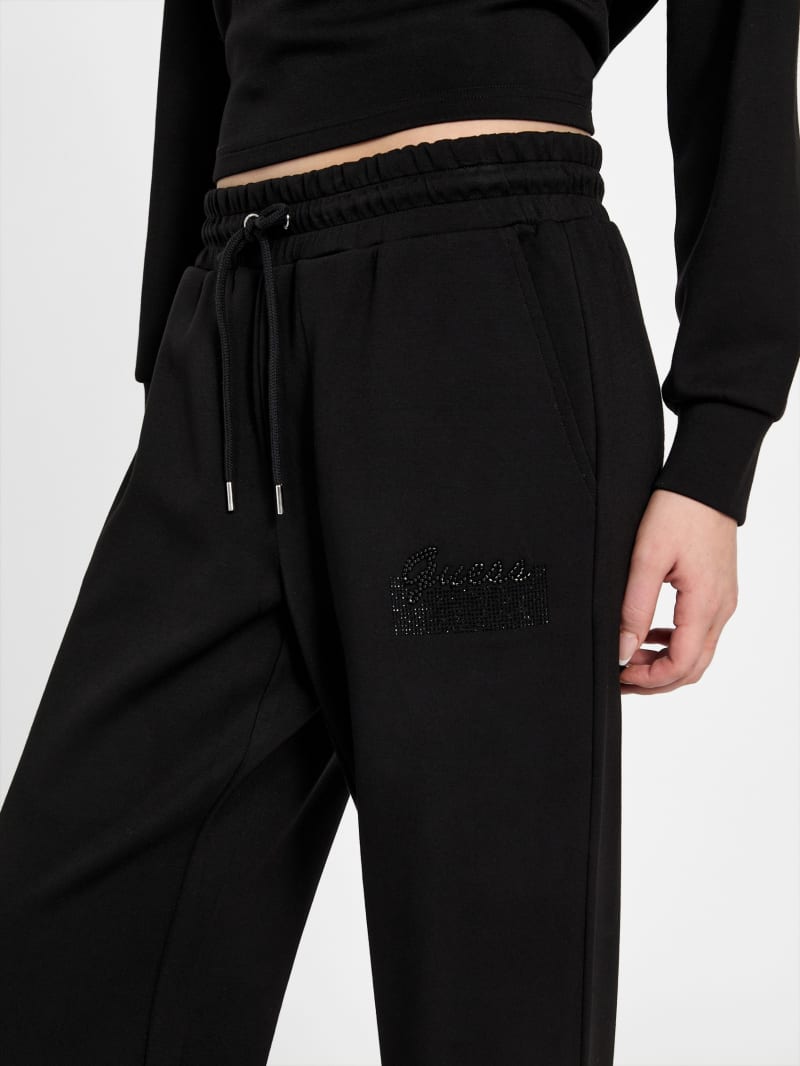 Linn Logo Wide Leg Active Pants | GUESS Factory