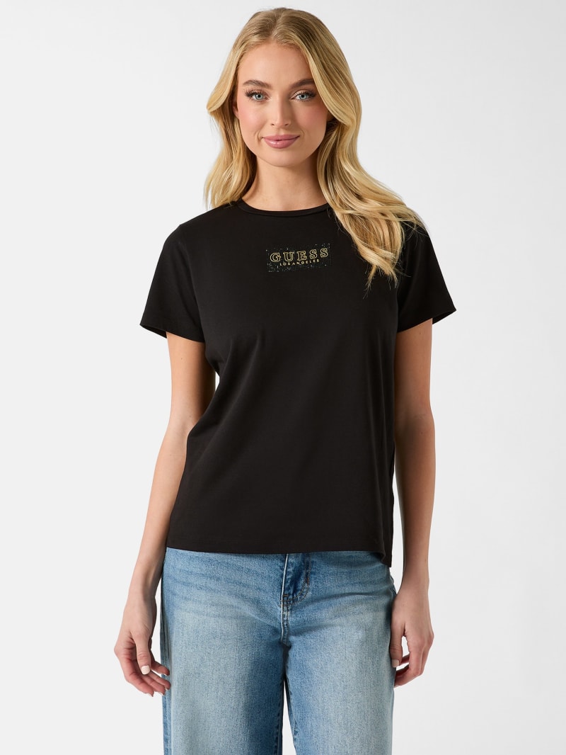 GUESS® T-shirt logo orné de clous éco Studs