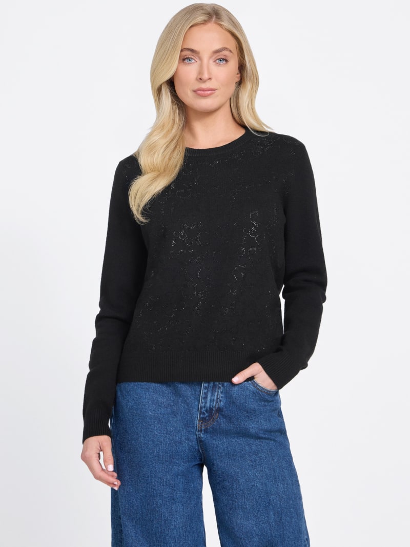 Reggy Sequin Sweater | GUESS Factory