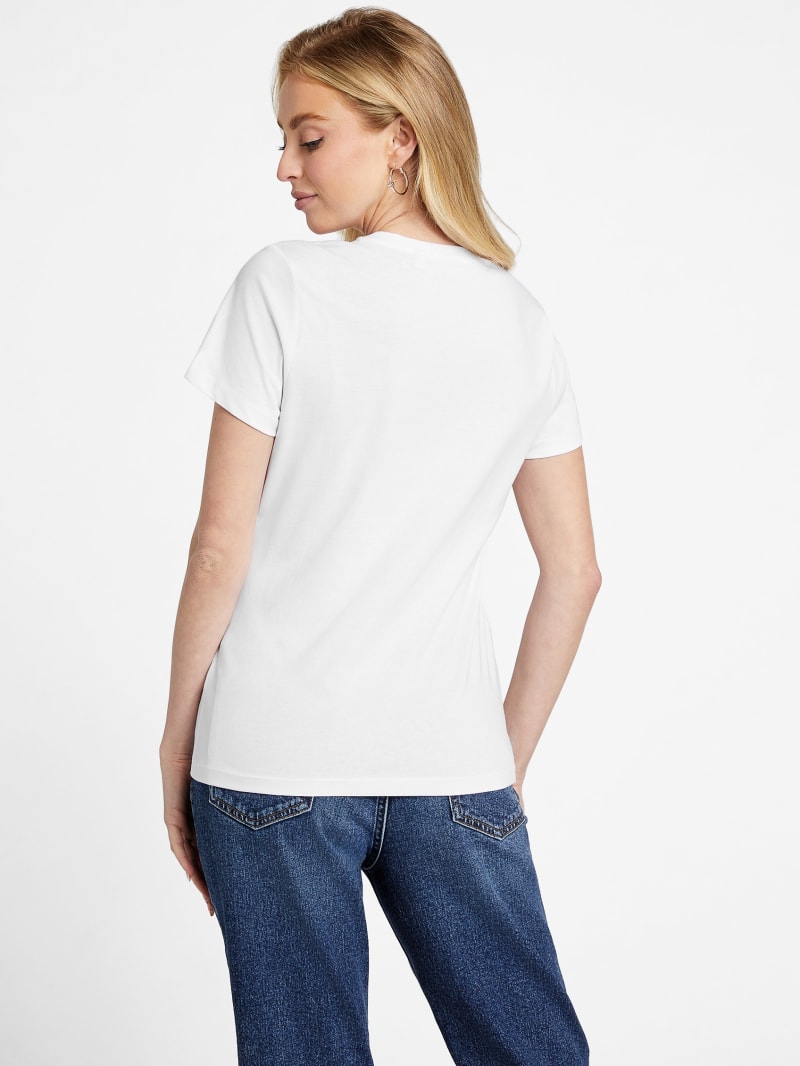 Gillian Rainbow Logo Tee | GUESS Factory Ca