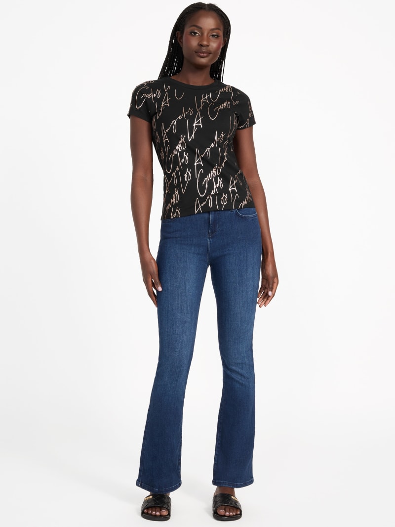 Franni Crewneck Tee | GUESS Factory