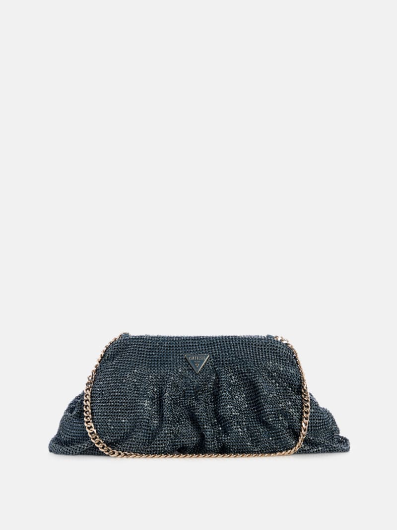Zalina Rhinestone Frame Clutch | GUESS Canada