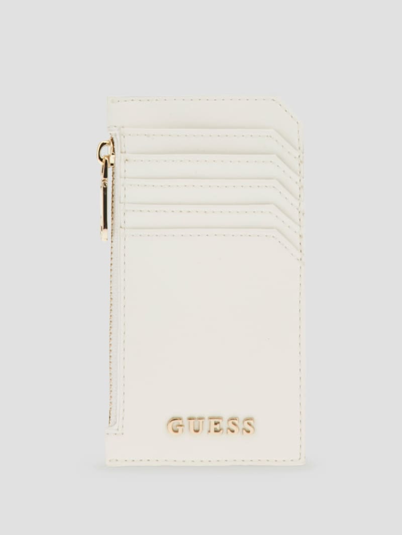 Faux-Leather Zip Card Holder | GUESS