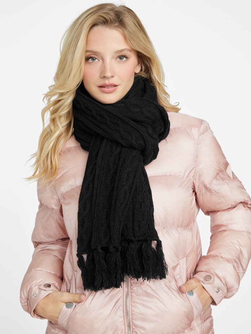 Cable-Knit Scarf | GUESS Factory