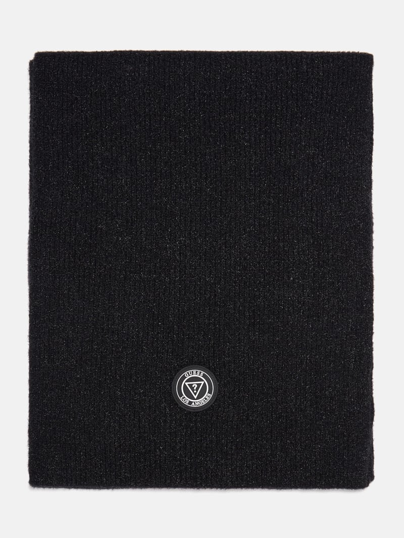 Rib-Knit Logo Patch Scarf | GUESS Factory