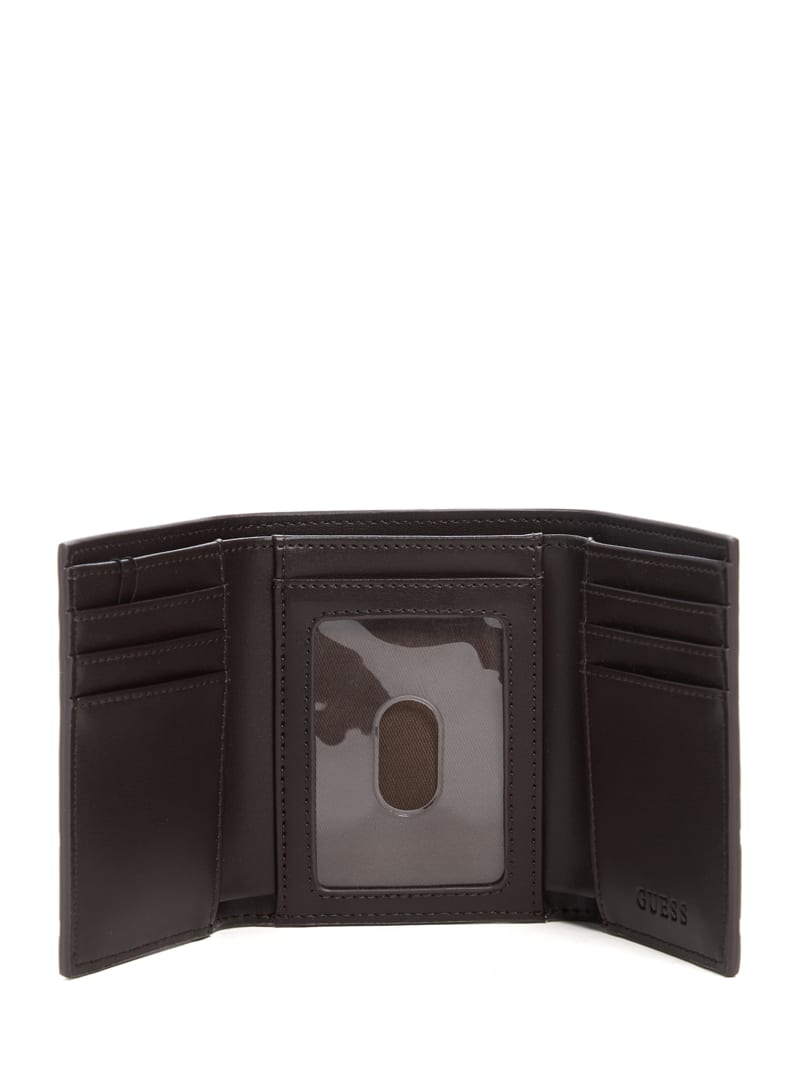 Debossed Logo Trifold Wallet | GUESS Factory