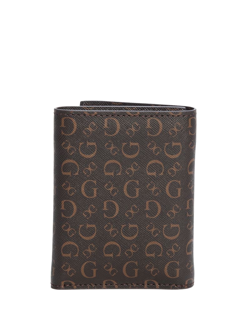G Logo Trifold Faux-Leather Wallet | GUESS Factory Ca