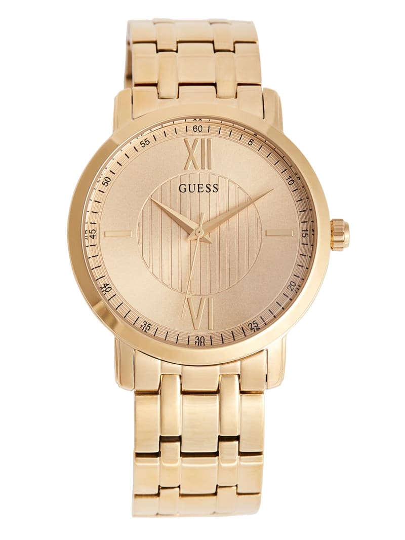 Gold-Tone Analog Watch | GUESS Factory
