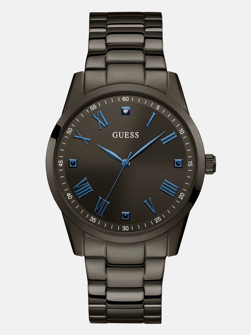 Black and Blue Diamond Analog Watch | GUESS Factory