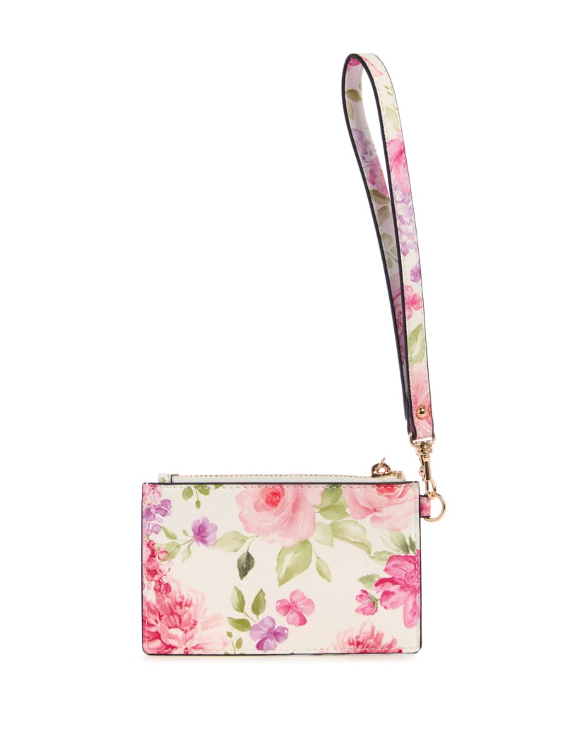 Abree Floral Card Case Wristlet | GUESS Factory