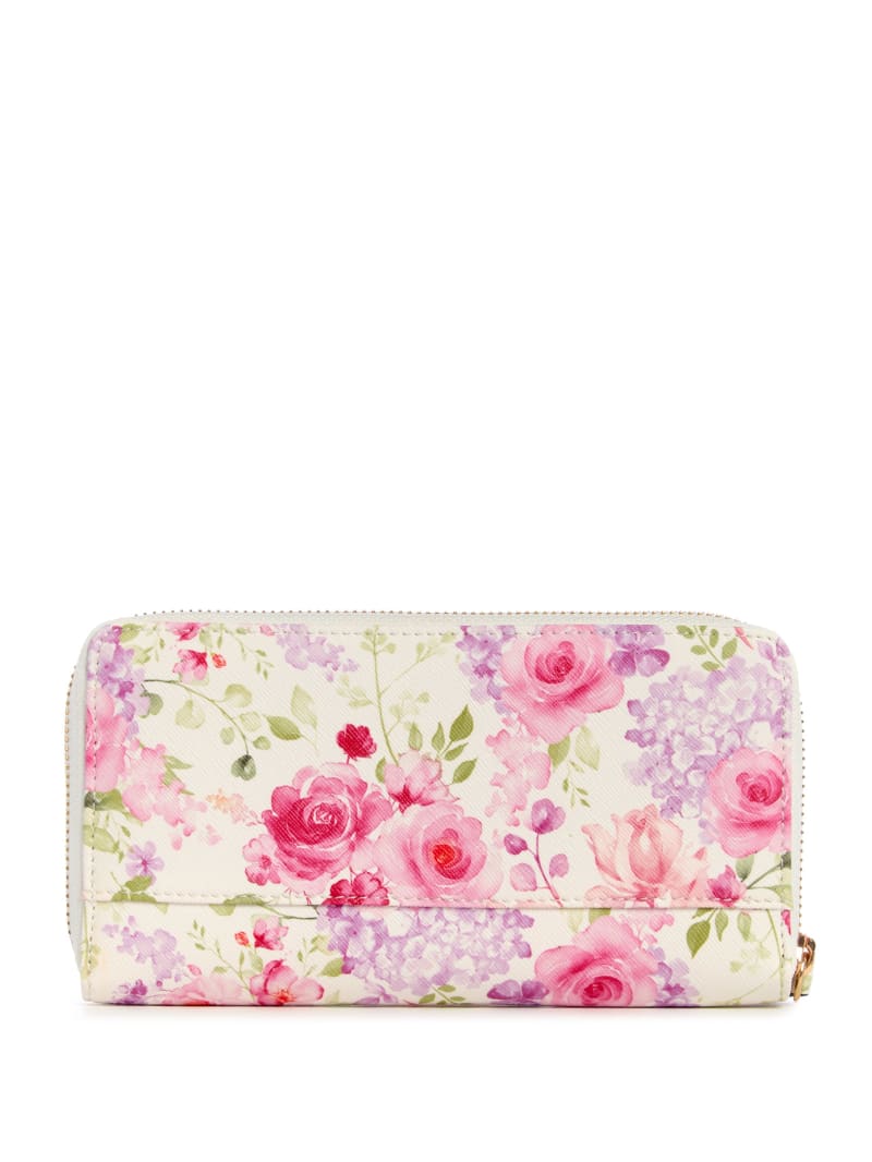 Abree Floral Medium Wallet | GUESS Factory Ca