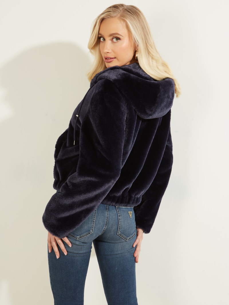 Guess - Teddy Reversible Faux-Fur Jacket